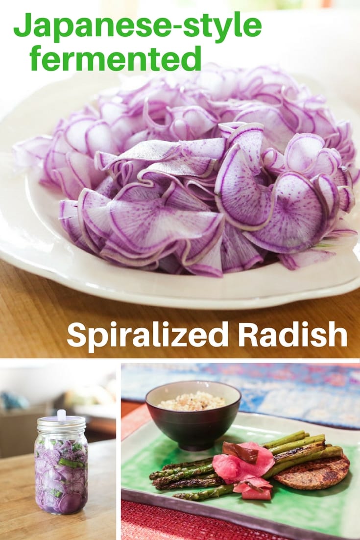 Japanese-style Fermented Spiralized Radish | Fermentation Recipe